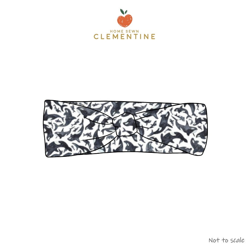 Orca Pod Headband – Home Sewn Clementine